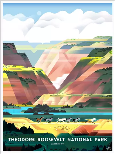 Theodore Roosevelt National Park (The Fifty-Nine Parks Print Series ...