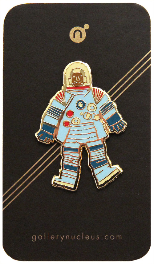 Space Suit 2 - Scott C. x Nucleus Enamel Pin - Nucleus | Art Gallery and Store
